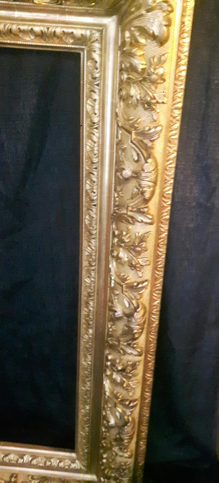 19th Century Giltwood and Gesso Frame For Sale at 1stDibs