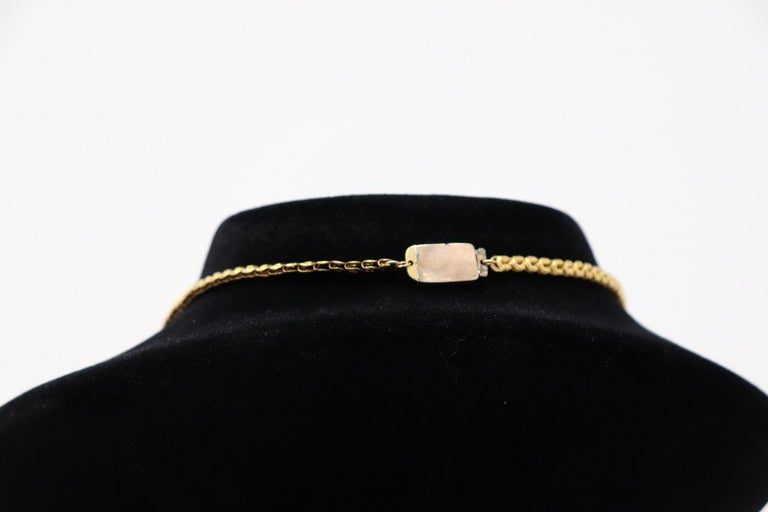 19th Century Gold Necklace with a Large Bourbon Pendant, 1850 For Sale ...