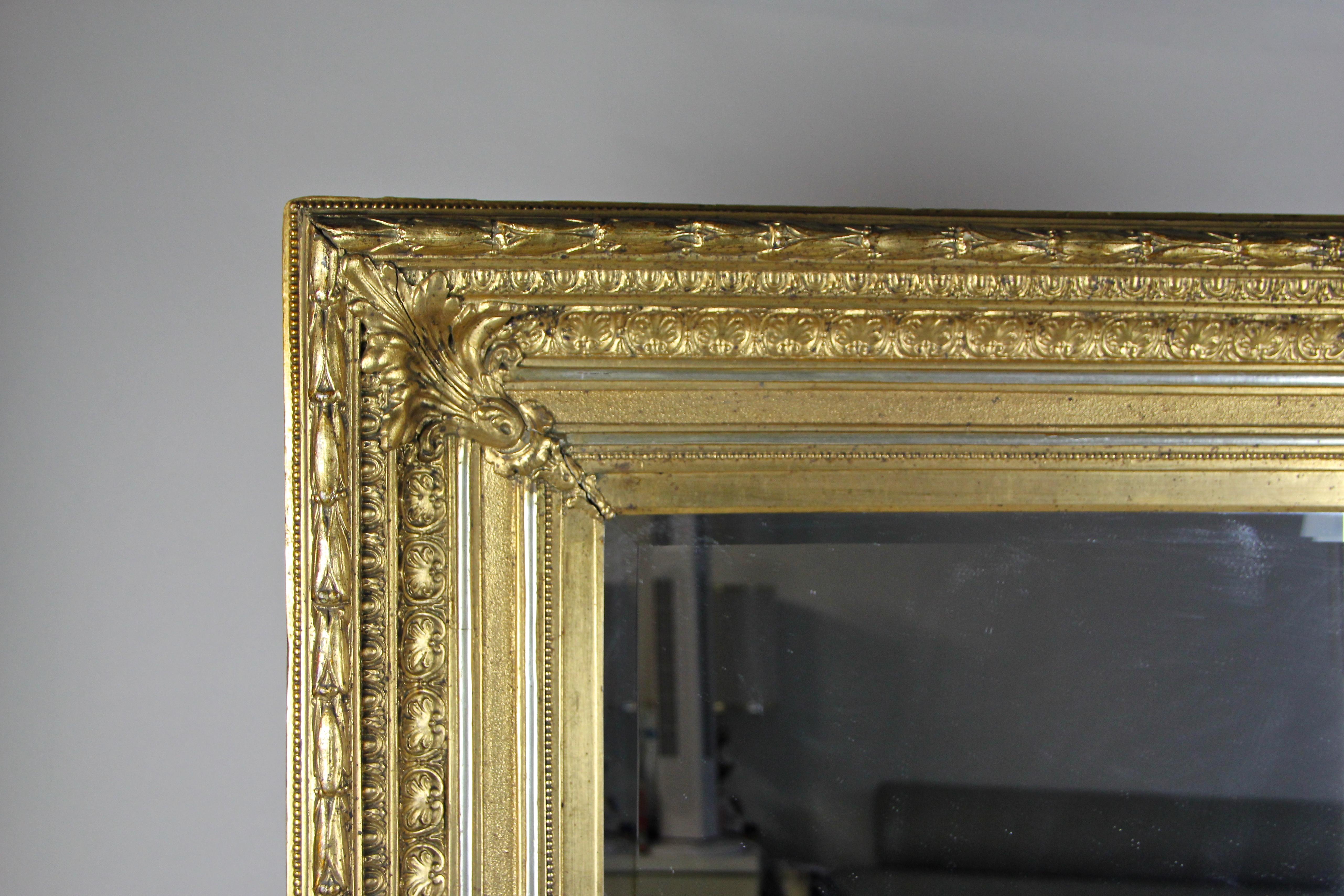 19th Century Golden Biedermeier Wall Mirror Second Period, Austria ...