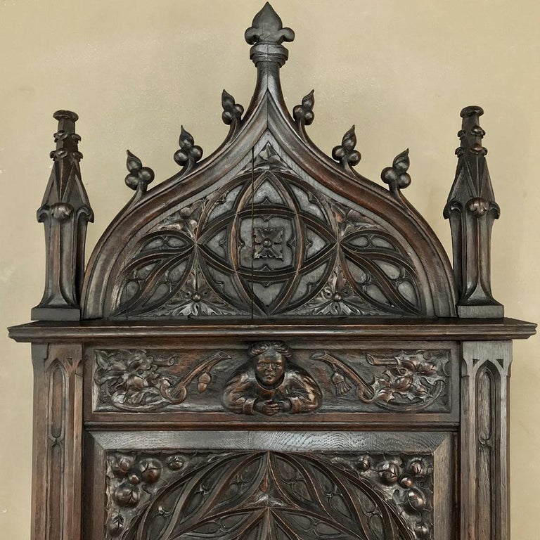 19th Century Gothic Cathedral Chair at 1stDibs