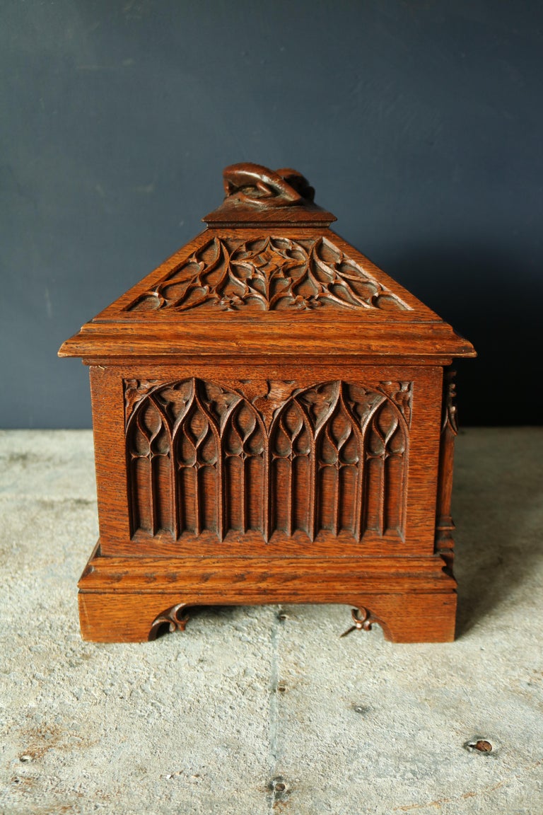19th Century Gothic Revival Casket at 1stDibs