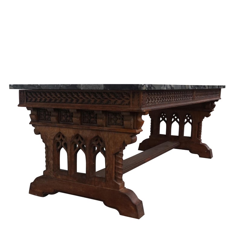 19th Century Gothic Revival Table by Henri Fourdinois at 1stDibs