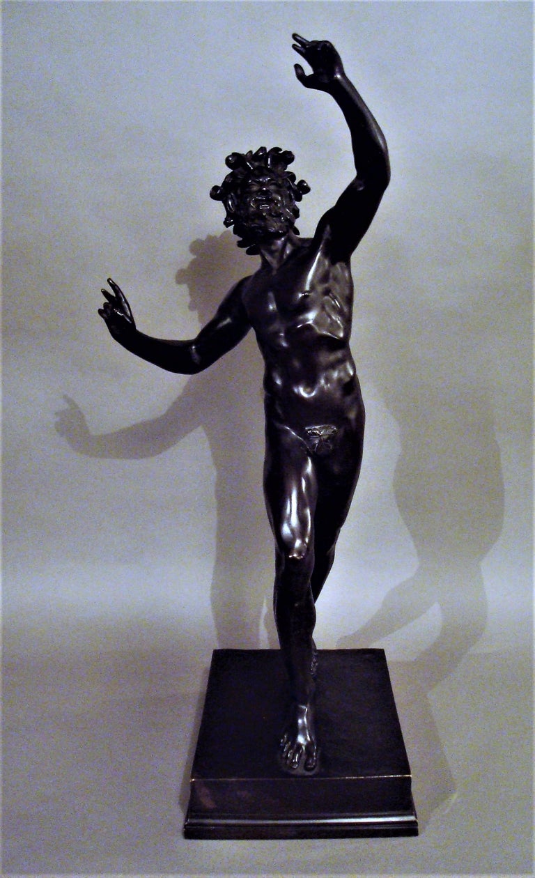 19th Century Grand Tour Bronze Sculpture of the Dancing Faun For Sale ...