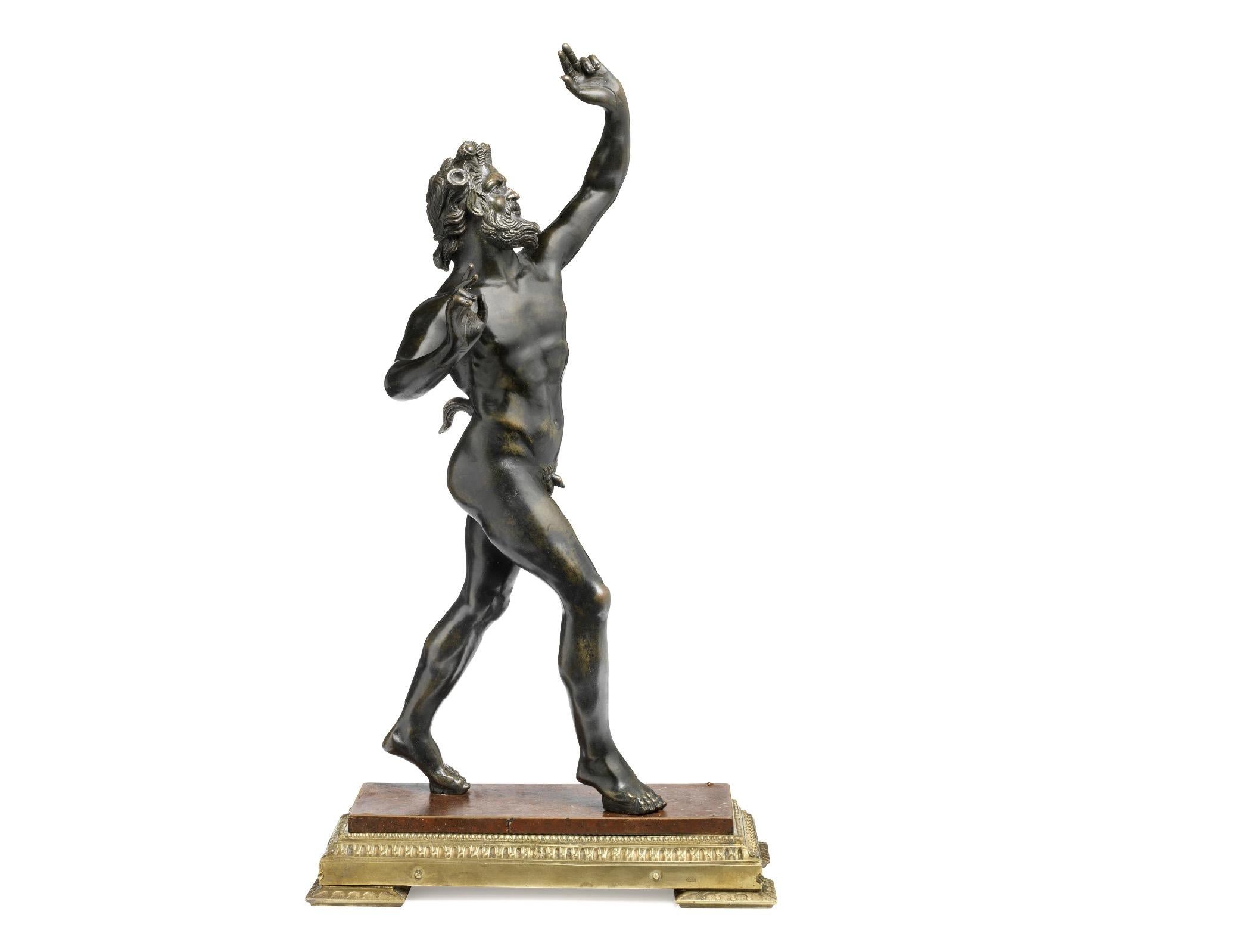 19th Century Grand Tour Bronze-Sculpture of The Dancing Faun at 1stDibs