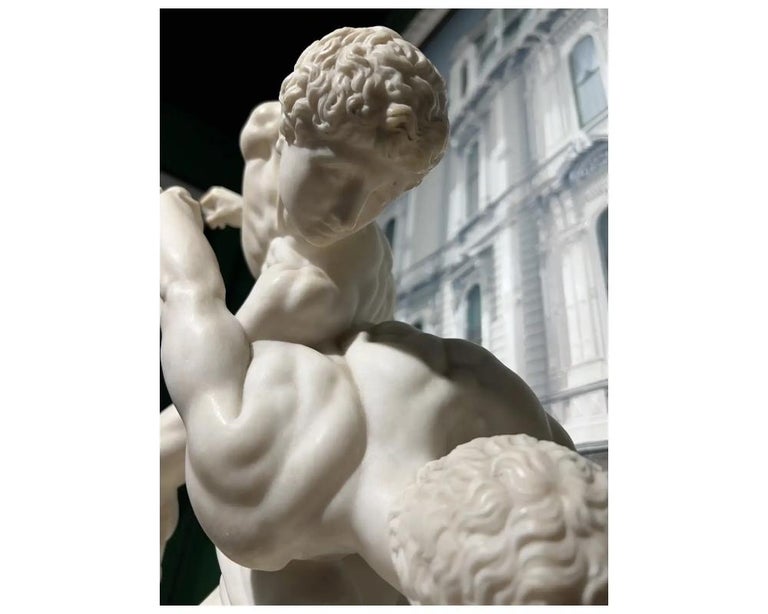 19th Century Grand Tour Carved Alabaster Model of the Wrestlers, circa ...