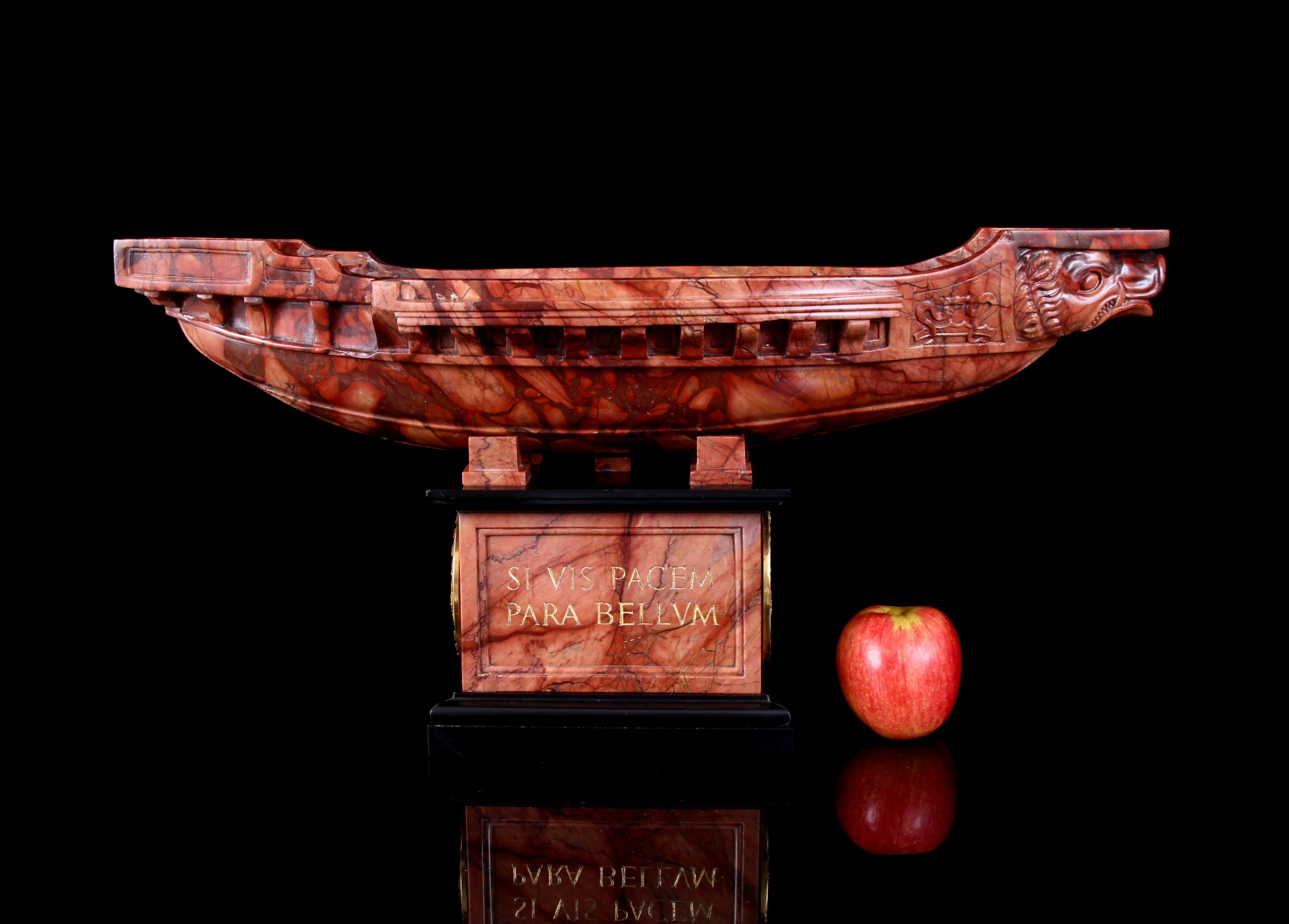 19th Century Grand Tour Roman Carved Marble and Gilt Bronze Mounted ...