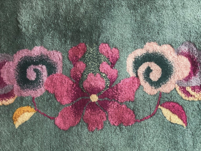 Green and Flower Art Deco Rug € 10,000, ca 1920 For Sale at 1stDibs ...