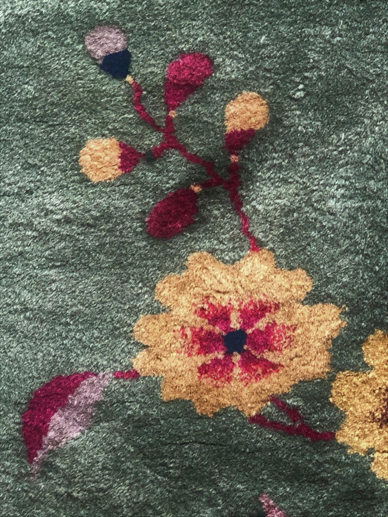 Green and Flower Art Deco Rug € 10,000, ca 1920 For Sale at 1stDibs ...