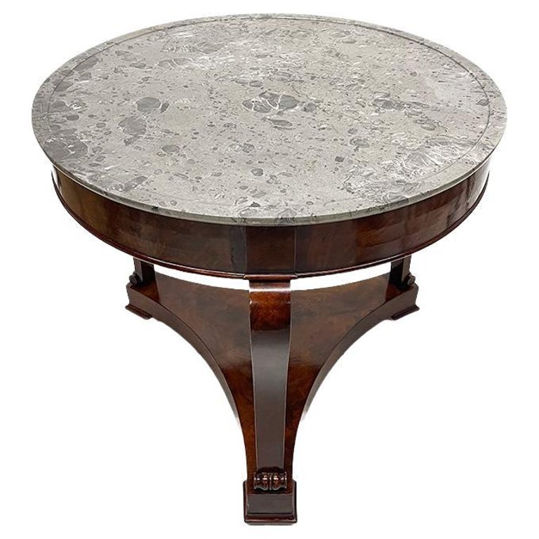 19th Century grey marble top table For Sale at 1stDibs