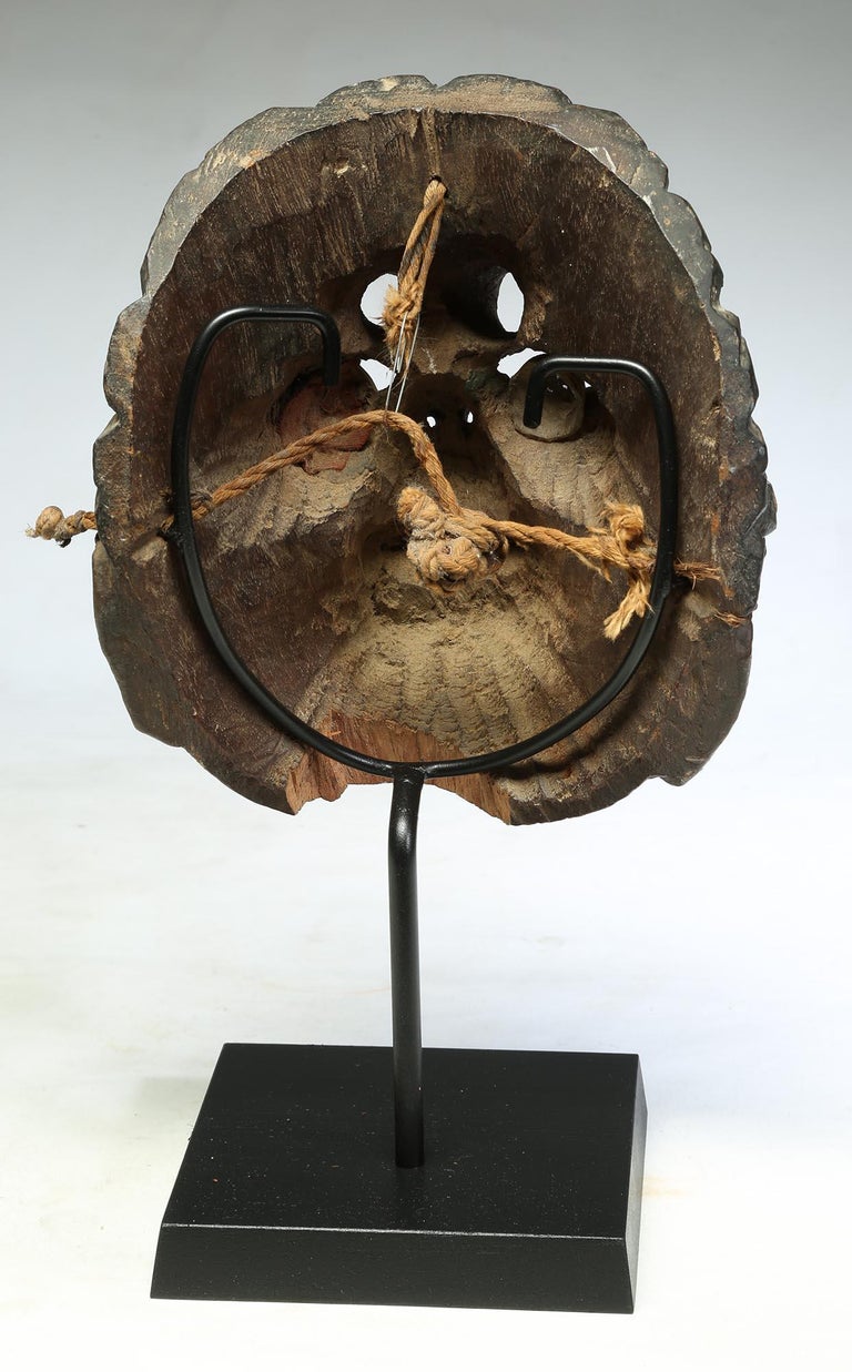 19th Century Guatemalan Conquistador Mask with Moustache and Sideburns ...