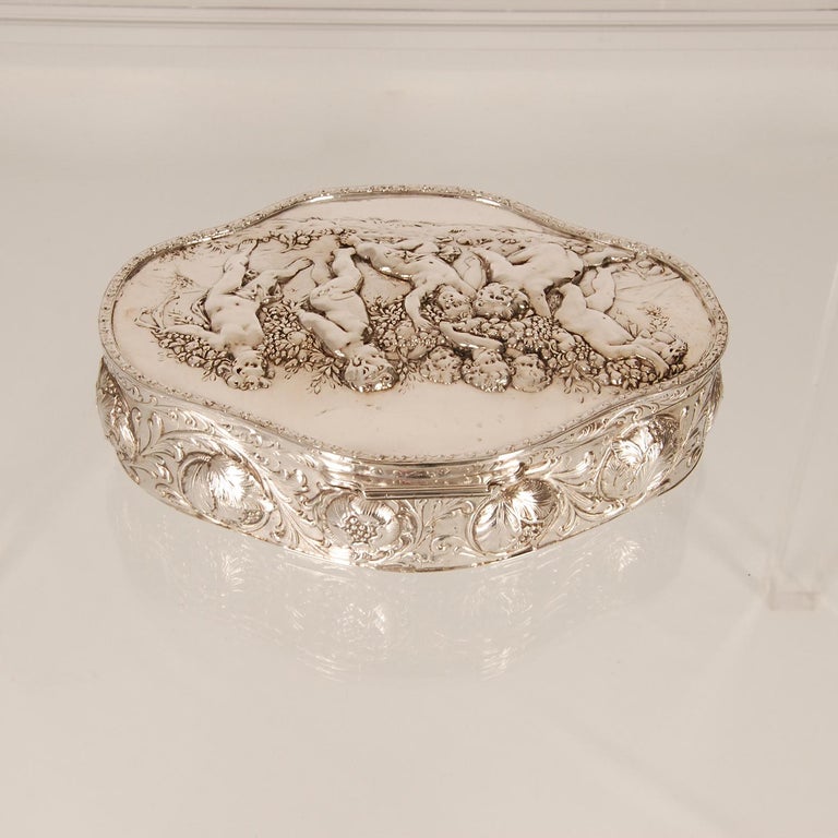Hanau Silver Jewelry Box J.D.Schleissner and Sons Antique German Casket ...