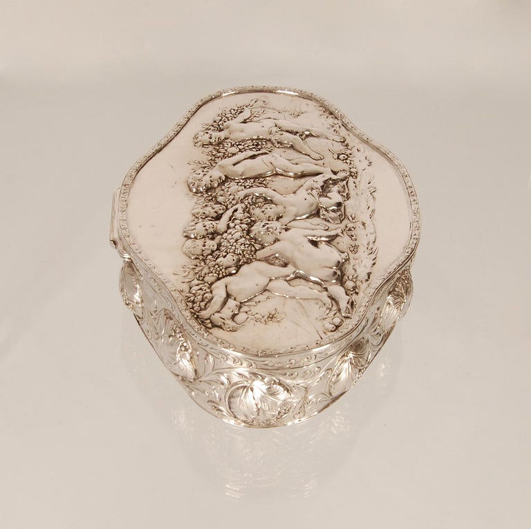 Hanau Silver Jewelry Box J.D.Schleissner and Sons Antique German Casket ...