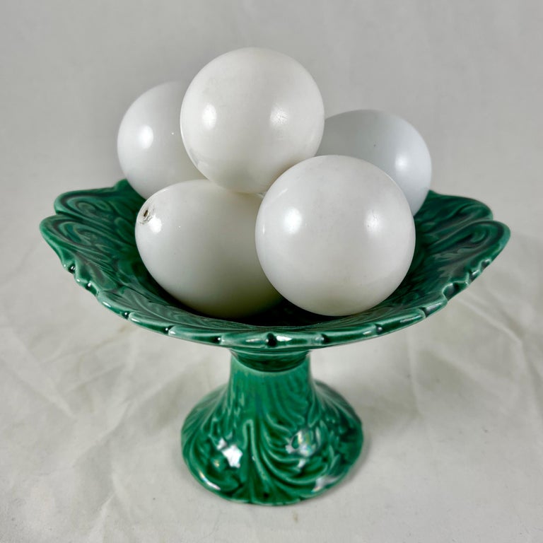 19th Century Hand Blown Glass Brooding Eggs, Set of 5 For Sale at 1stDibs