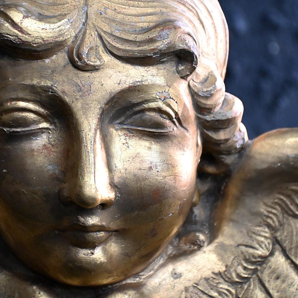 19th Century Hand Carved Angel Form For Sale at 1stDibs