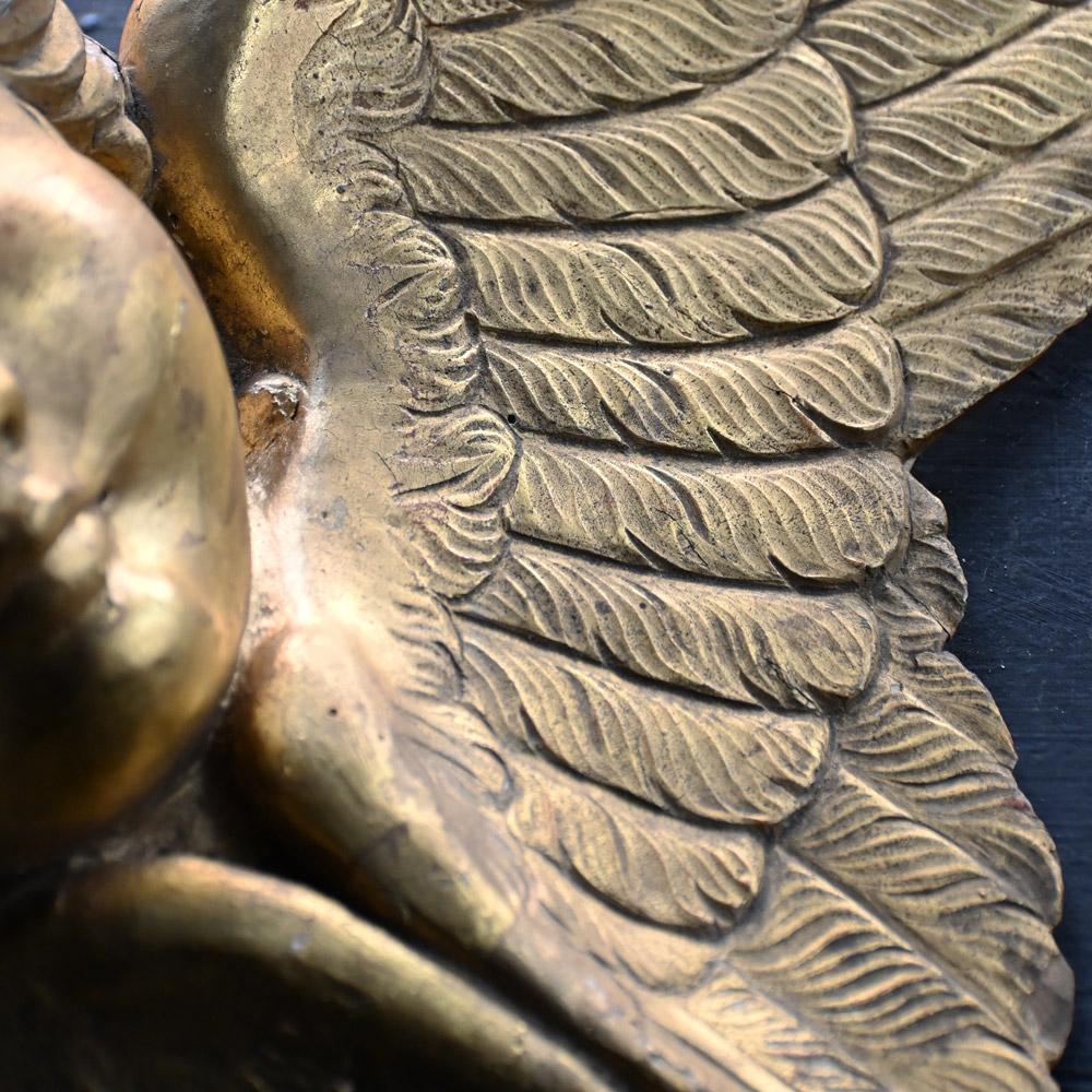 19th Century Hand Carved Angel Form For Sale at 1stDibs