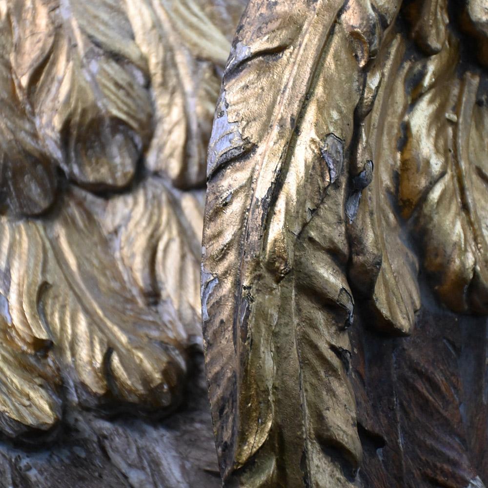 19th Century hand carved Angel Wings For Sale at 1stDibs