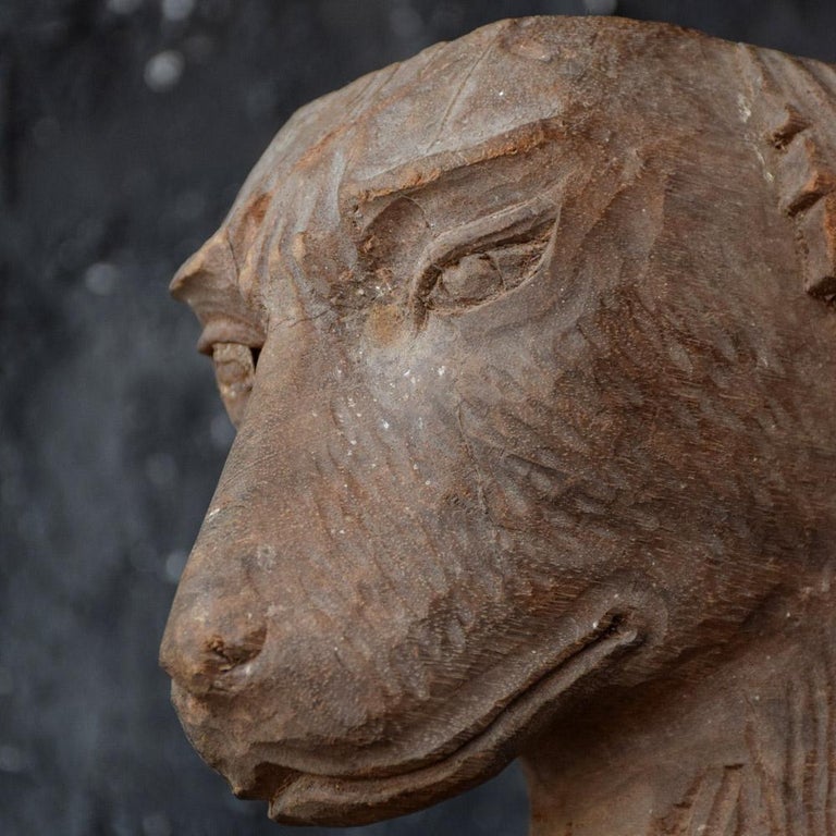 19th Century Hand Carved English Stately Home Mythological Heraldic ...