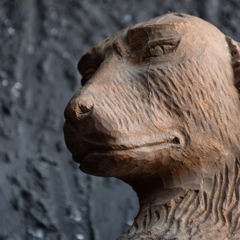 19th Century Hand Carved English Stately Home Mythological Heraldic ...