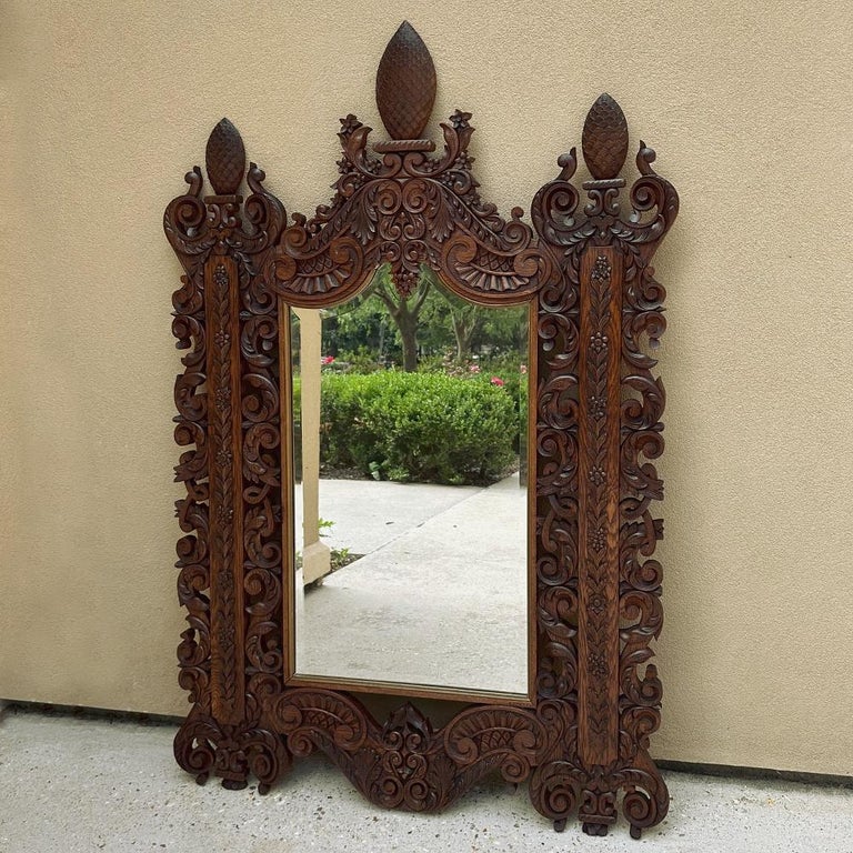 19th Century Hand Carved Renaissance Revival Mantel Mirror For Sale at ...