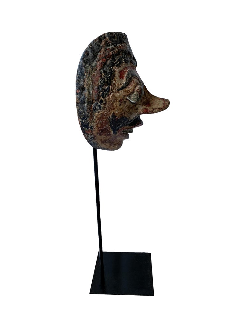 19th Century Hand-Carved Wood Javanese ‘Wayang Topeng’ Theatre Mask ...