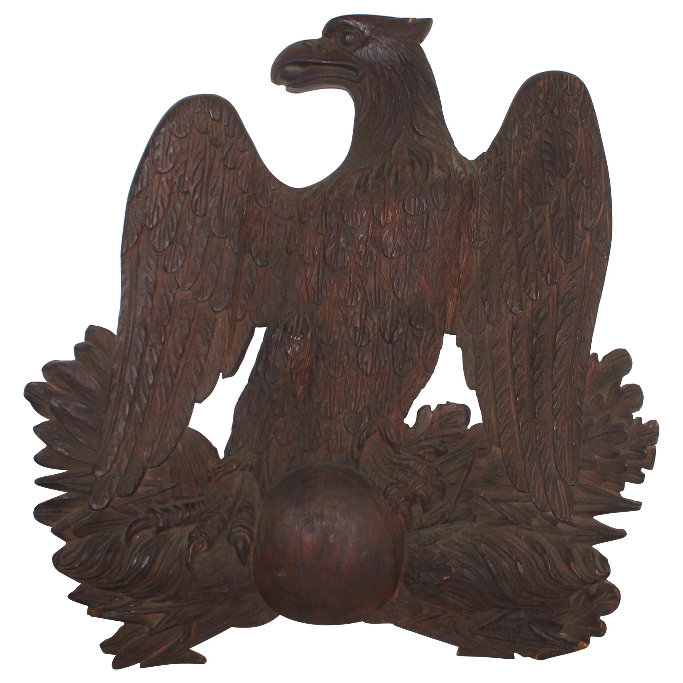 19th Century Hand Carved Wooden Eagle from New England at 1stDibs ...