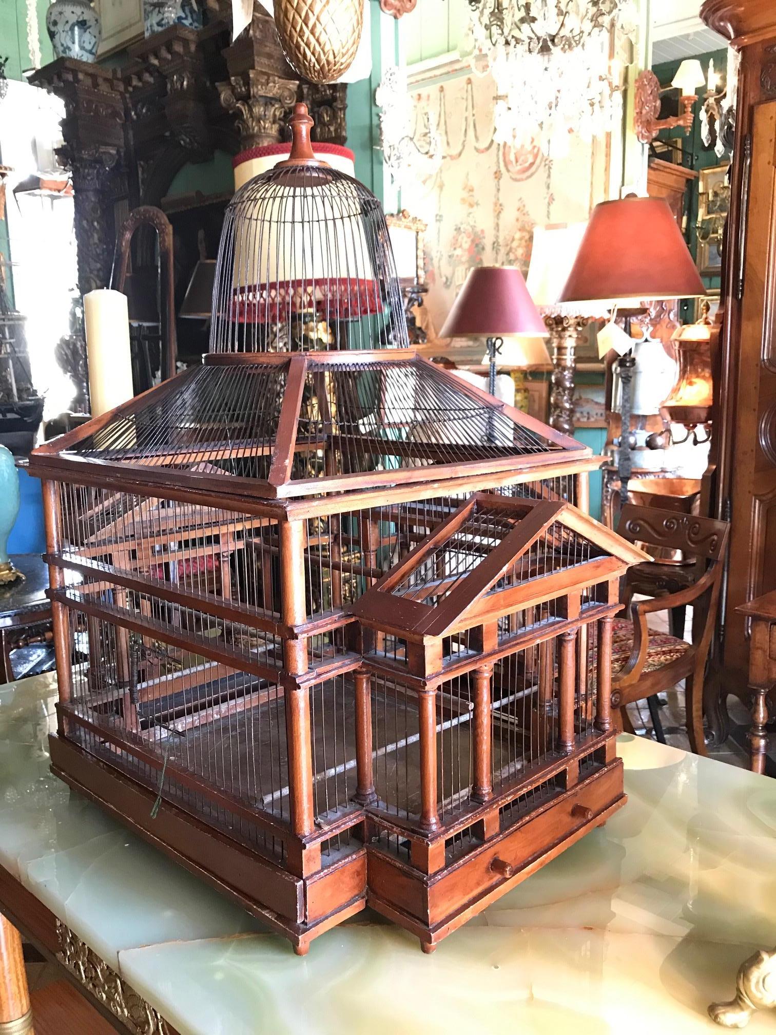 19th C Handcrafted Birdcage Decorative Interior Design Element ...