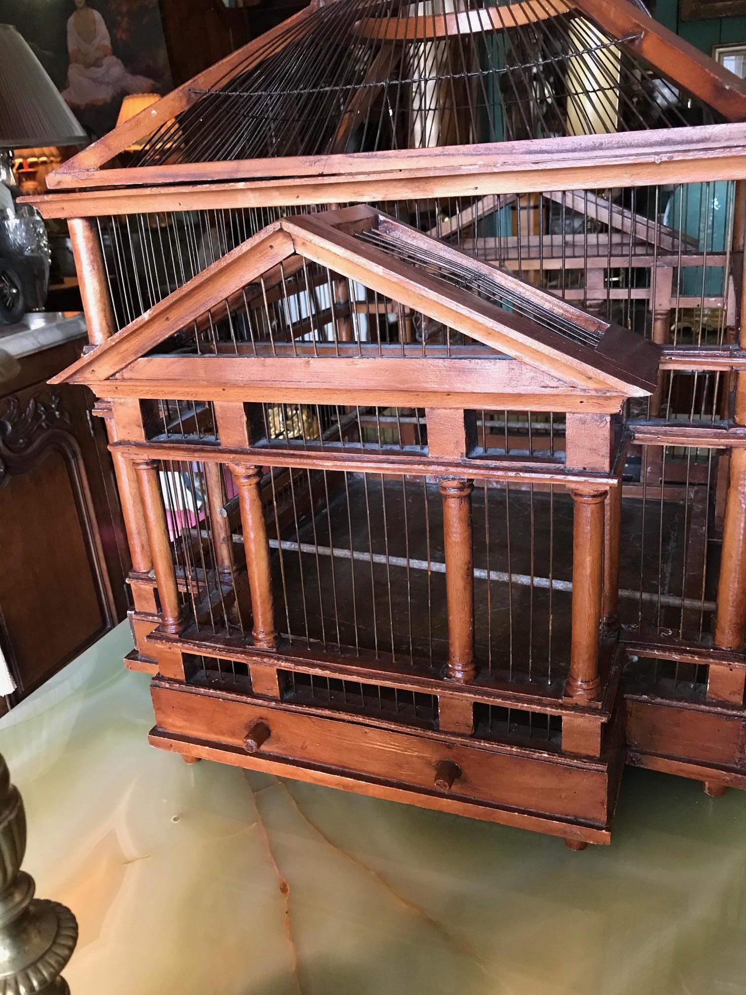 19th C Handcrafted Birdcage Decorative Interior Design Element ...