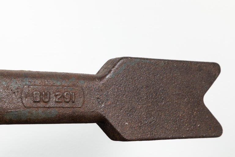 19th Century Hand Forged Heavy Iron Arrow at 1stDibs