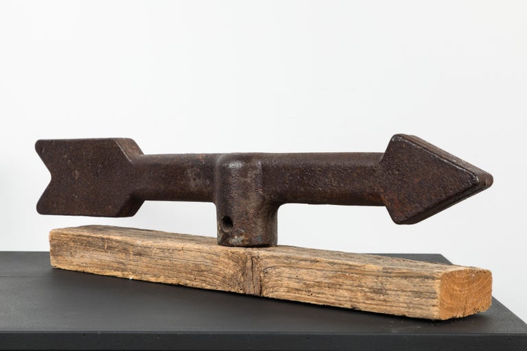 19th Century Hand Forged Heavy Iron Arrow at 1stDibs
