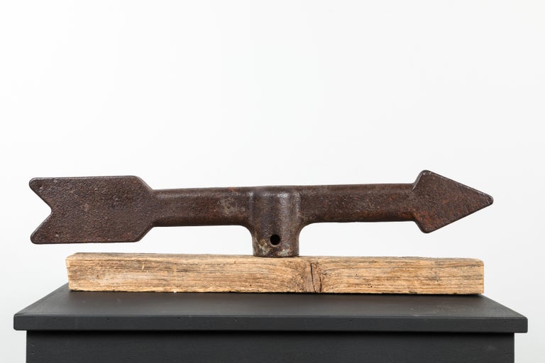 19th Century Hand Forged Heavy Iron Arrow at 1stDibs