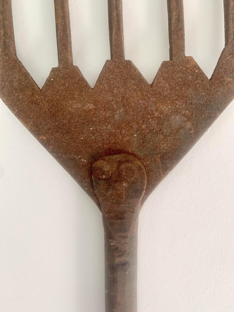 19th Century Hand Forged Iron Harpoon on Custom Wall Mount For Sale at ...