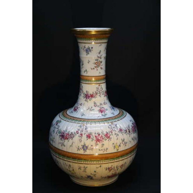 19th Century Hand Painted French Porcelain Vase by Samson of Paris ...