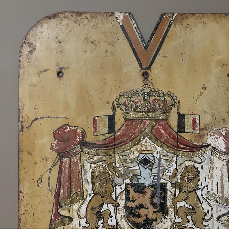 19th Century Hand-Painted French Royal Crest of Arms at 1stDibs