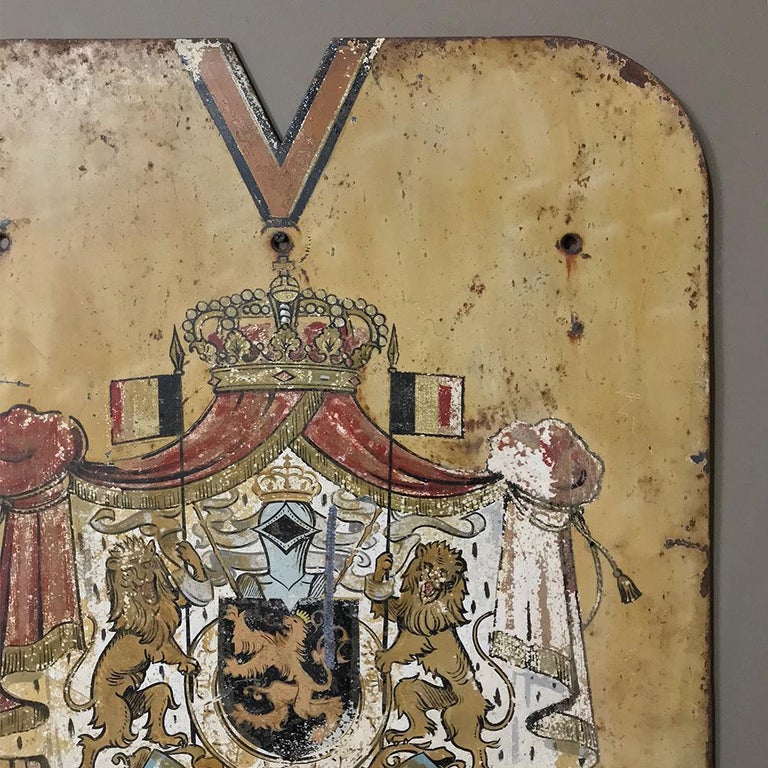 19th Century Hand-Painted French Royal Crest of Arms at 1stDibs