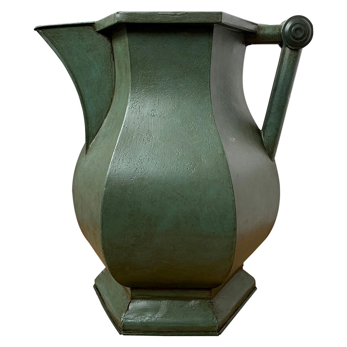 French 19th Century Hand Blown Glass Pitcher at 1stDibs