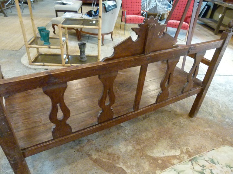 19th Century Hardwood Colonial Style Bench at 1stDibs