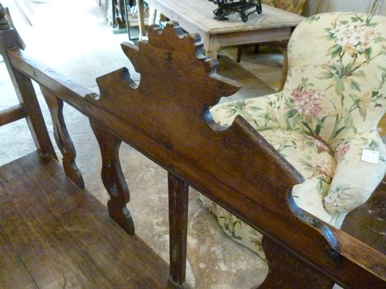 19th Century Hardwood Colonial Style Bench at 1stDibs