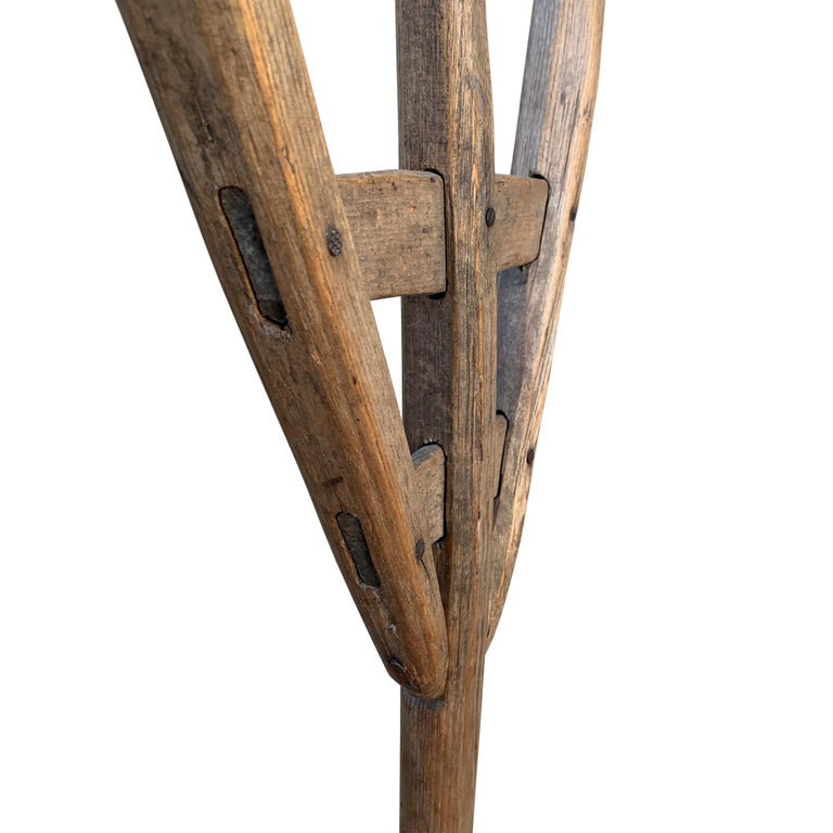 19th Century Hay Fork on Custom Wall Mount at 1stDibs