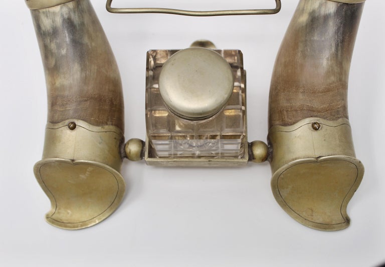 19th Century Horn Inkwell at 1stDibs