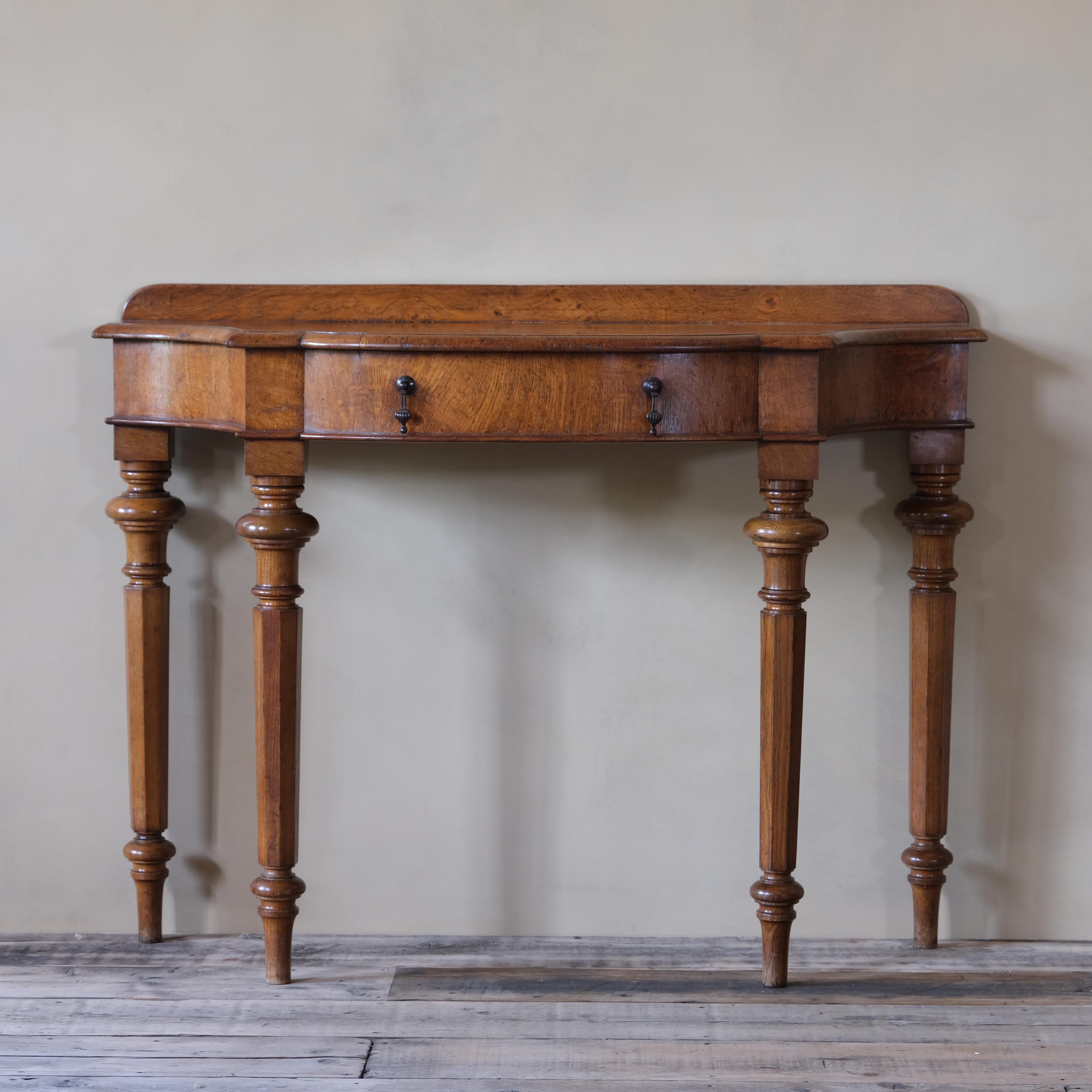 19th Century Howard and Sons Pollard Oak Console Table at 1stDibs