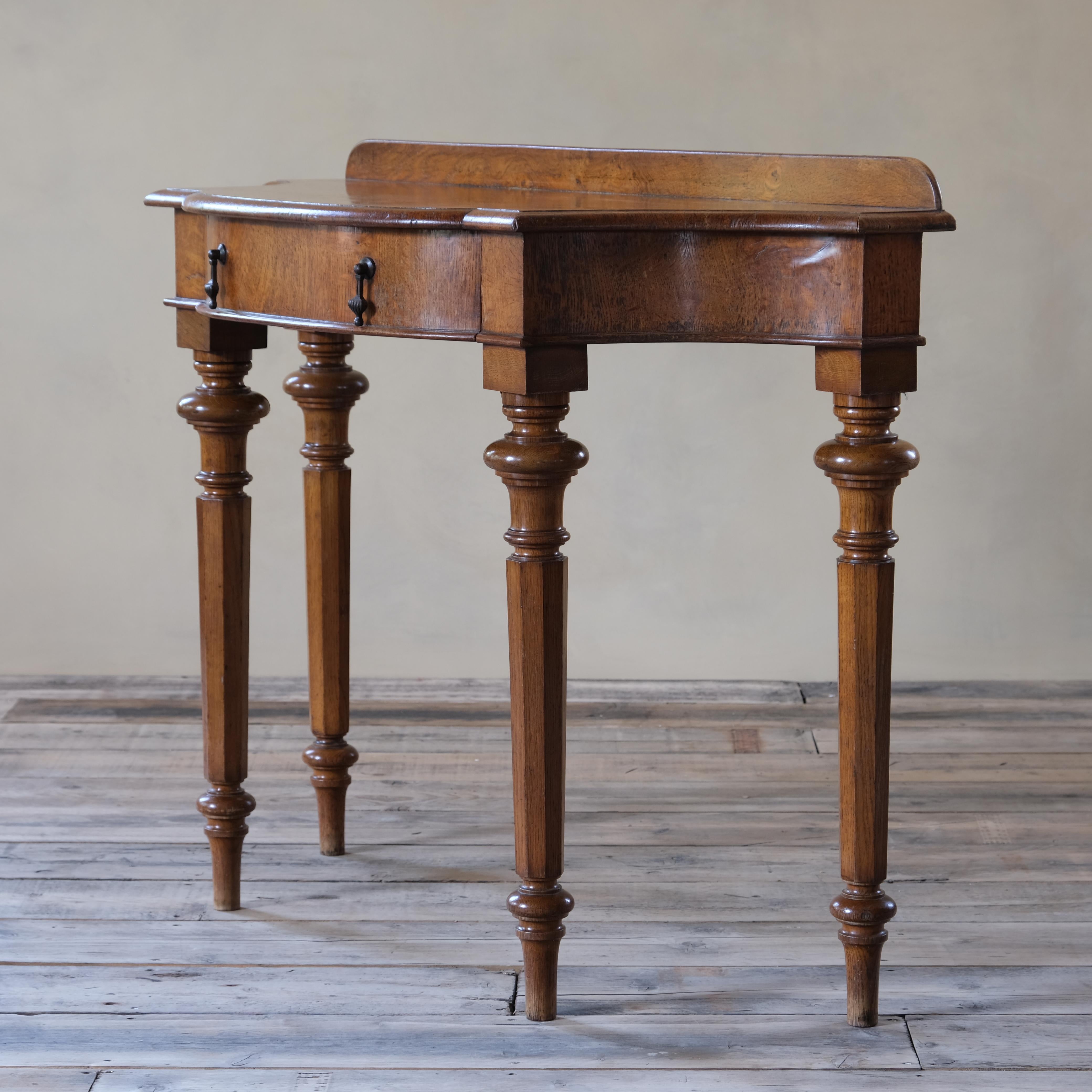 19th Century Howard and Sons Pollard Oak Console Table at 1stDibs