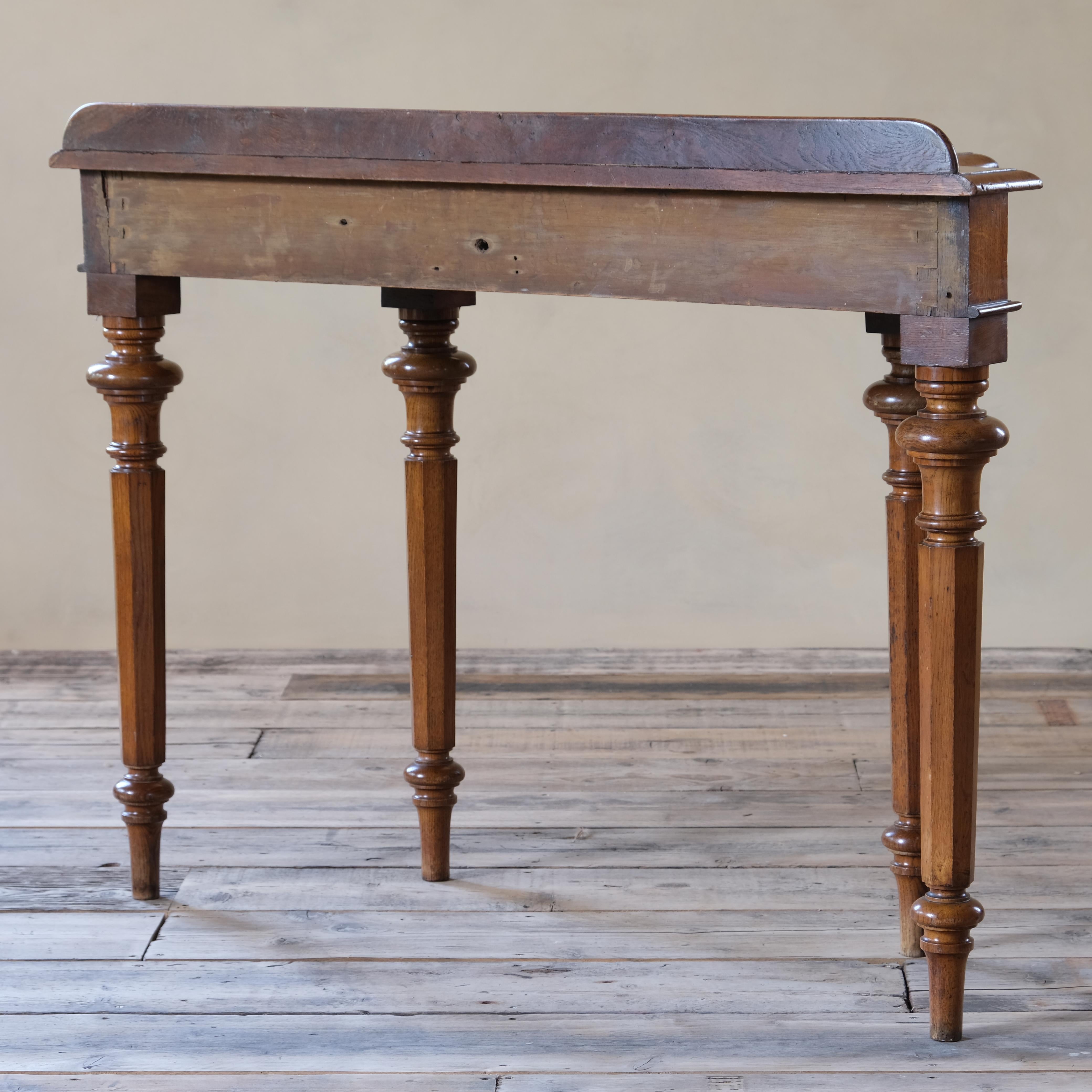 19th Century Howard and Sons Pollard Oak Console Table at 1stDibs