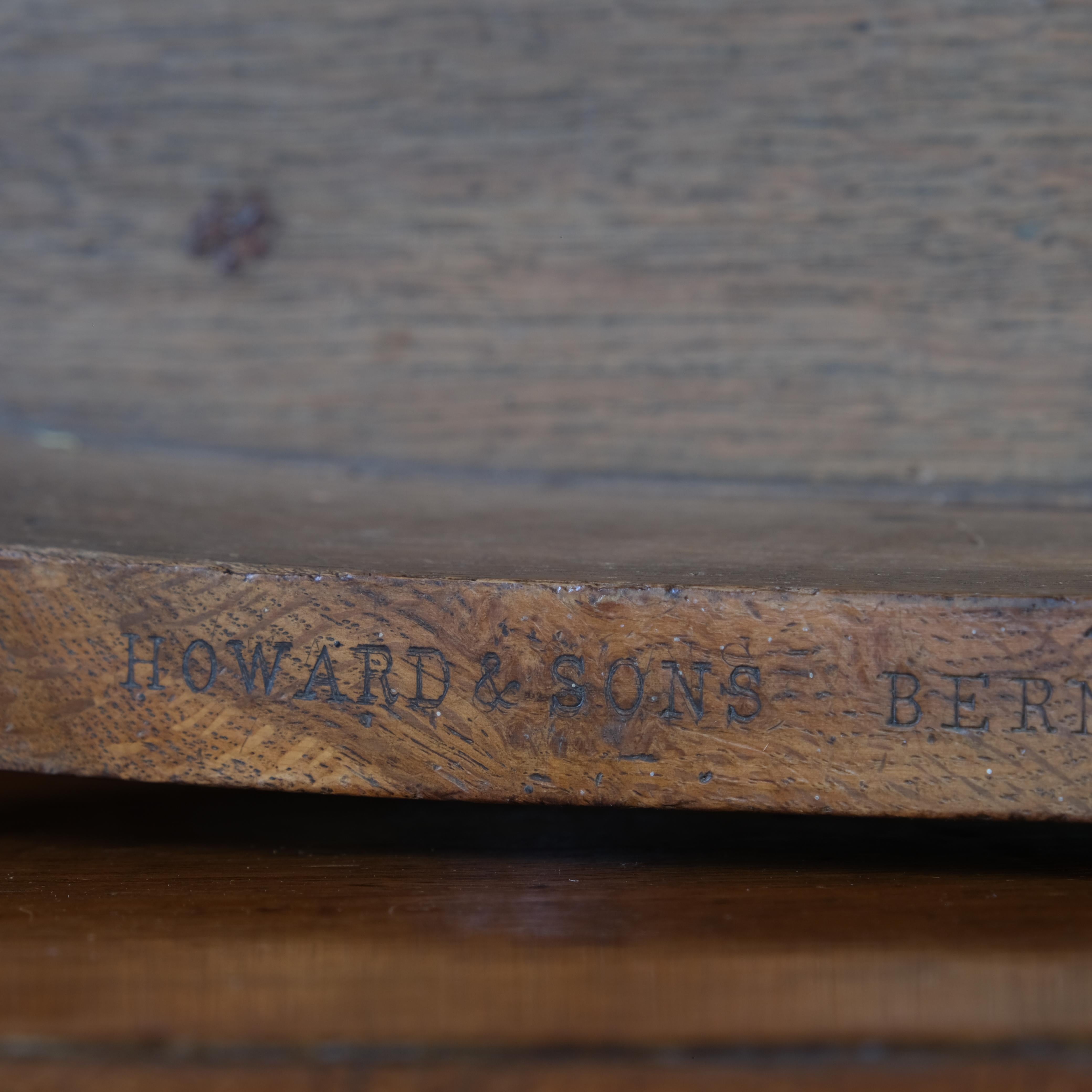 19th Century Howard and Sons Pollard Oak Console Table at 1stDibs