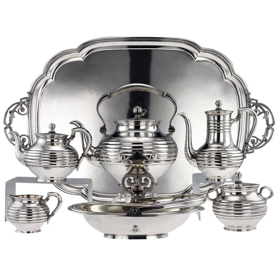 19th Century American Tiffany and Co. Solid Silver Acanthus Tea Service ...