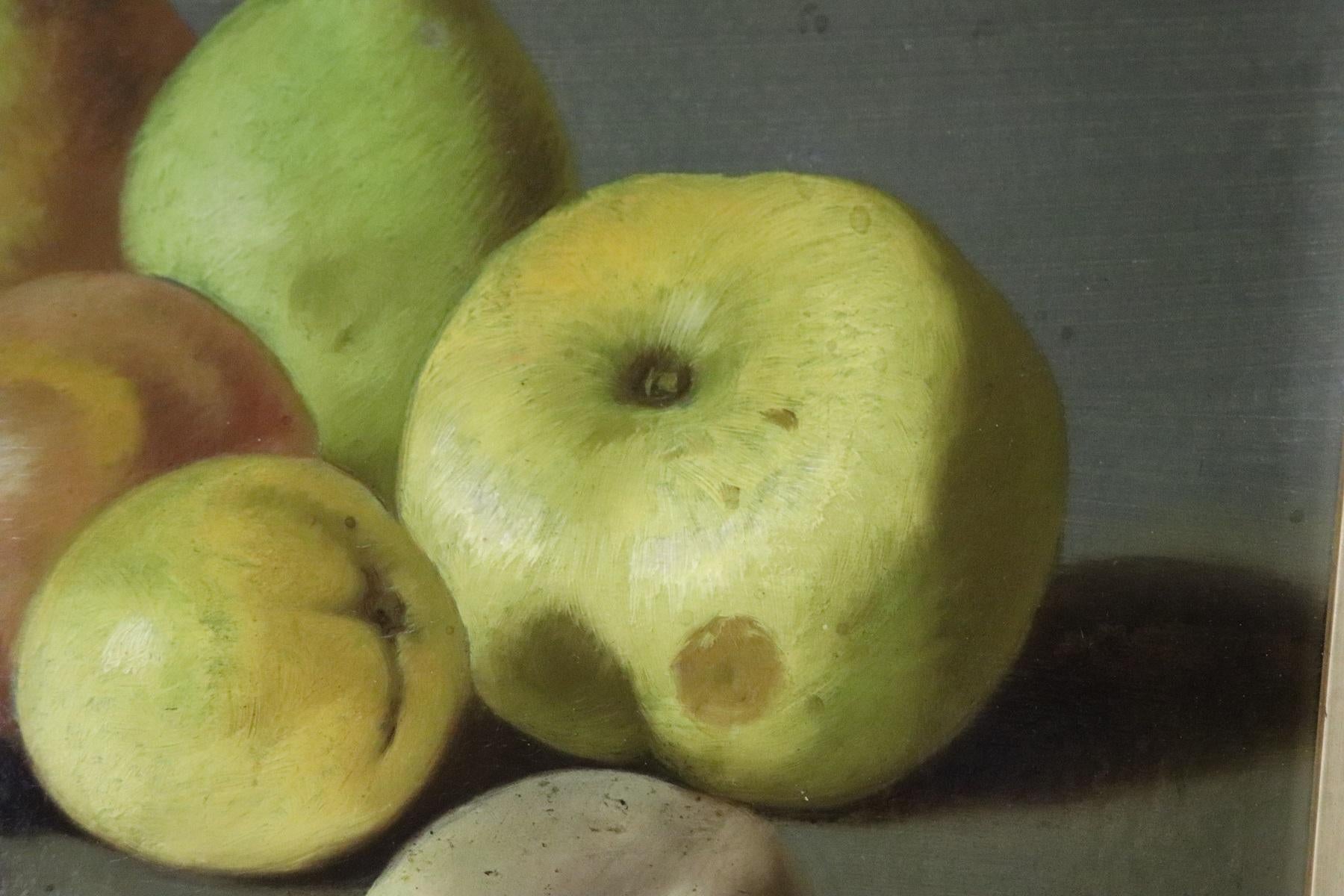 19th Century Important Italian Artist Oil Painting Still Life with ...