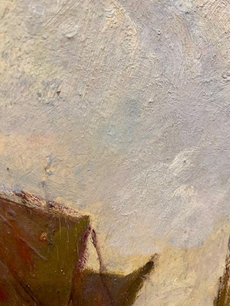 19th Century Impressionist Seascape with Schooner For Sale at 1stDibs