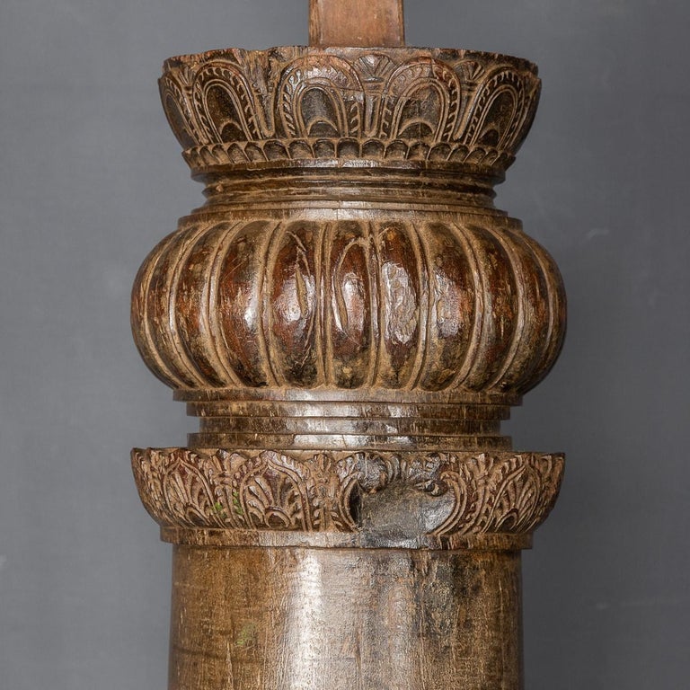 19th Century Indian Handcarved Architectural Columns, c.1860 For Sale ...