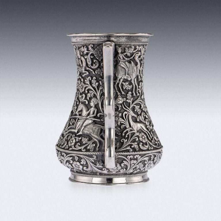 19th Century Indian Kutch Exceptional Solid Silver Hand Crafted Cup ...
