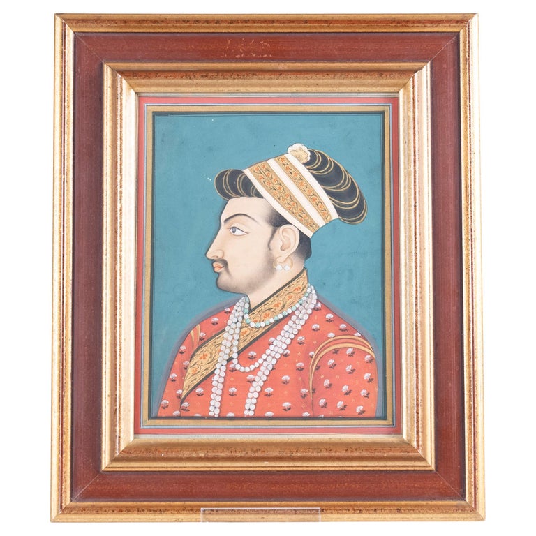 19th Century Indian Mughal Painting of a Prince For Sale at 1stDibs
