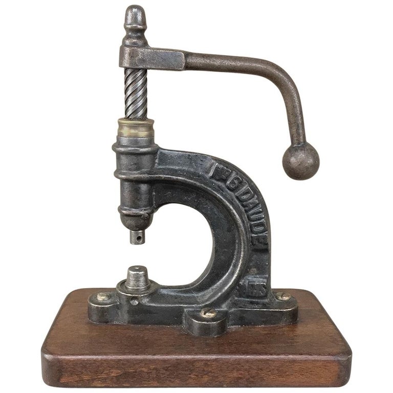 19th Century Industrial Button Press at 1stDibs